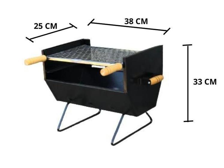 Churrasqueira Bancada Prática 38X25X23 Duas Alturas Grelha - Don Ferron ...