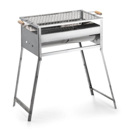 Churrasqueira Churrasco Com Grelha Média Inox N2 Portátil - Lider ...
