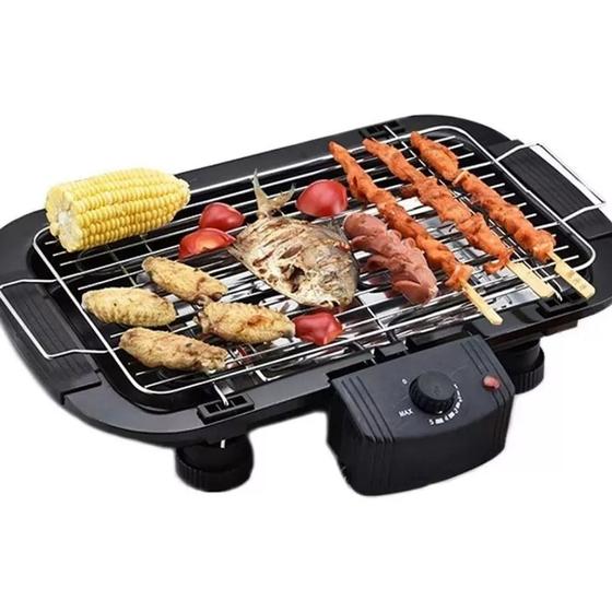 Churrasqueira Elétrica Mesa Grill Sem Fumaça 2.000w Portátil 220V - Bak ...