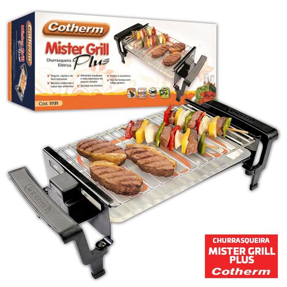 Churrasqueira Elétrica Portátil Mister Grill Plus - Cotherm - Churrasqueira e Acessórios ...