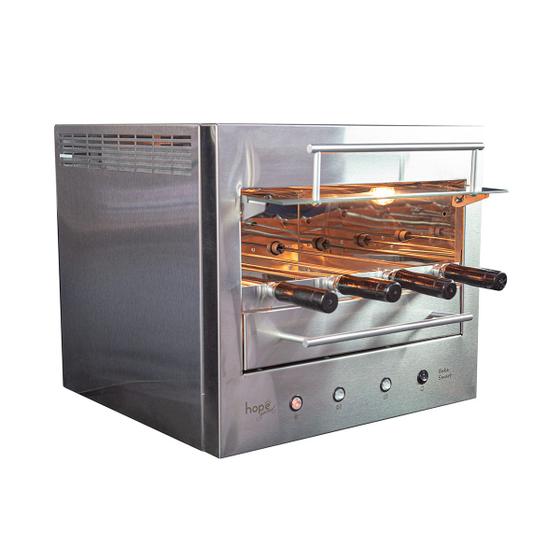 Churrasqueira Forno de Pizza Elétrica Bancada Rotativa Inox Gourmet ...