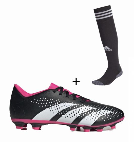 Chuteira Campo Adidas Predator Accuracy.4 + Meião Adidas Preto ...