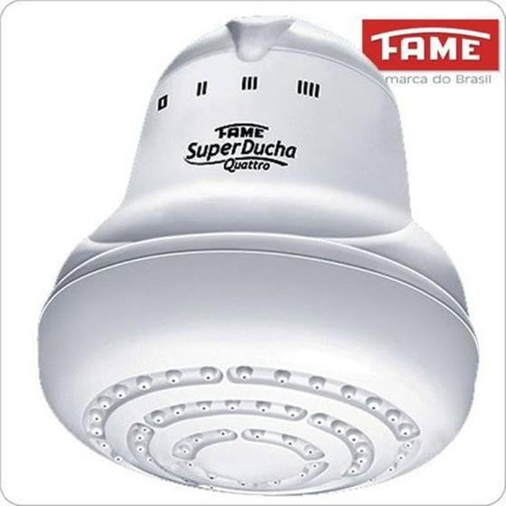 Chuveiro Super Ducha Fame 4 Temperaturas Branco 220v 6 800w Ducha