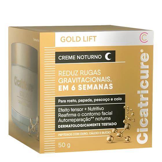 Cicatricure Creme Facial Rugas Gold Lift Noturno 50g - Antirrugas ...