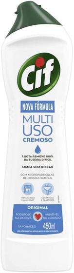 Cif multiuso cremoso 450 ml original (1 unidade) - Lojão das embalagens ...