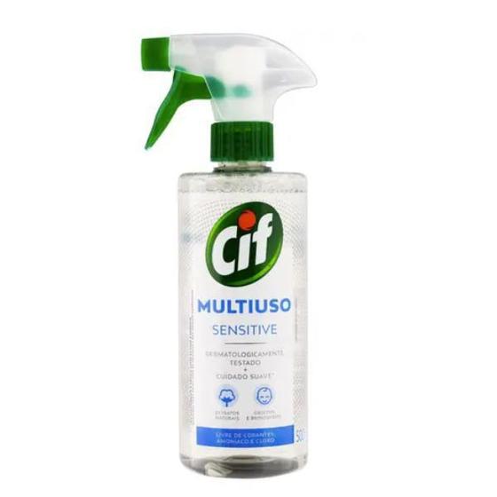 CIF Multiuso Sensitive com Extratos Naturais Gatilho Spray 500ml ...