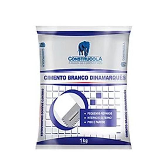 Cimento Branco 1kg - Construcola - Cimento para Construção - Magazine Luiza