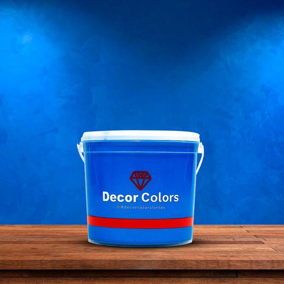 Cimento Queimado Aveludado Decor Colors - cor Safira 3,2 Kg - Cimento ...