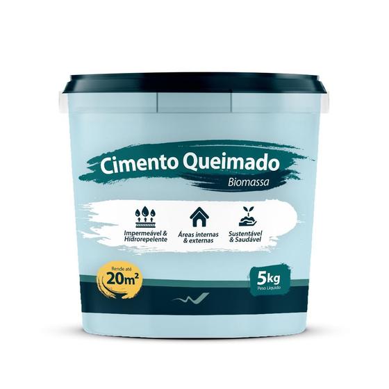Cimento Queimado Biomassa 5kg (Pronto P/ Uso) - Rende até 20m² ...