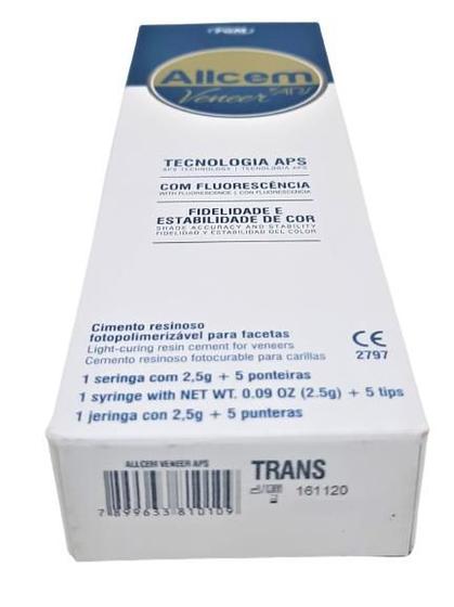 Cimento Resinoso Allcem Veneer Aps Fotopolimerizável - Fgm - Cimento ...
