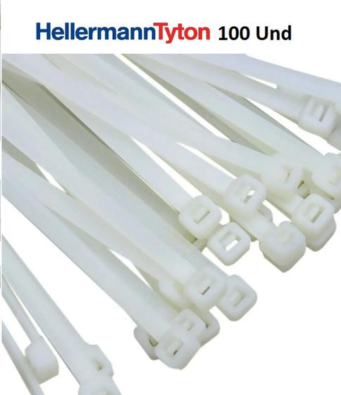 Cinta Abraçadeira Hellerman 39cm x 7,6mm 100 Peças T120R - Hellermann ...