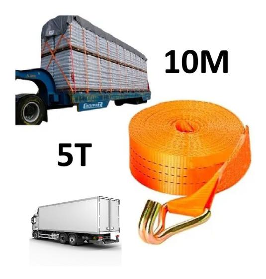 Cinta Catraca Carga 5 Toneladas 10 Metros Caminhão Amarração - DFJN ...