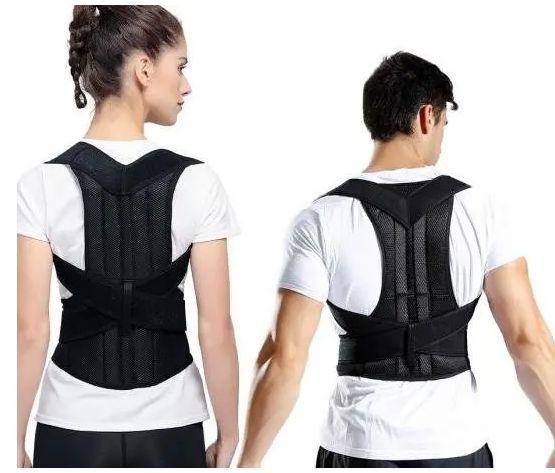 Cinta Colete Postural Reforçada Corretor Postura Coluna Lombar Forte ...