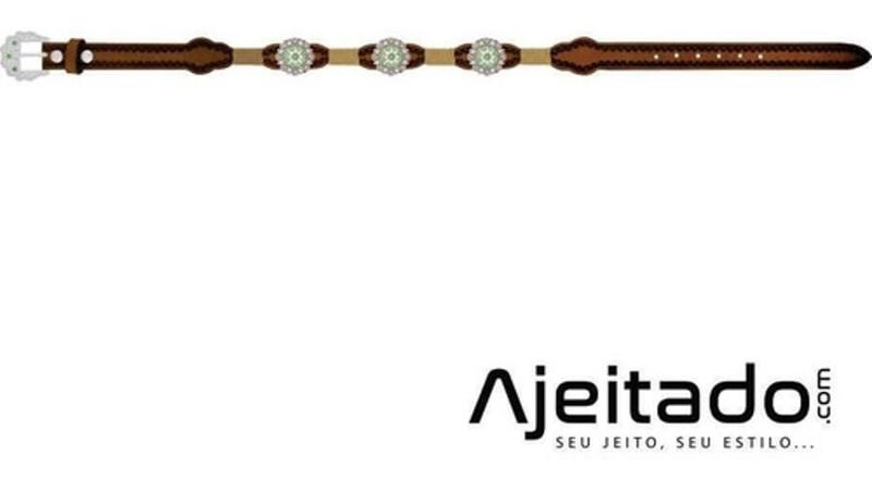 Cinto Country Infantil Couro Margarida Flor Verde Ct0167 - Sumetal ...