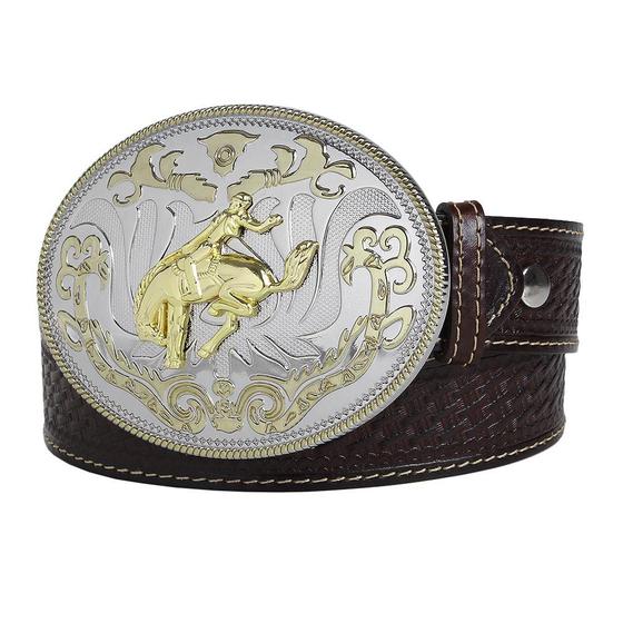 Cinto de Couro Masculino Cowboy Cow Way Marrom 22431 - Cinto - Magazine ...