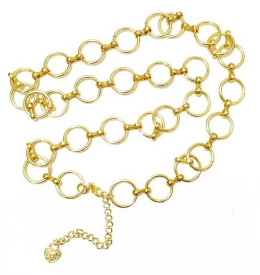 Cinto Dourado Elos - Comprar e Usar - Cinto - Magazine Luiza