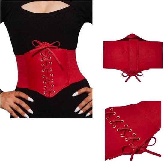Cinto Gótico Corselet Feminino: Cinto Elástico Espartilho Steampunk ...