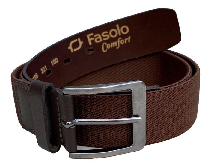 Cinto Masculino Elástico De Couro Legítimo Fivela Fasolo 188 - Cinto ...