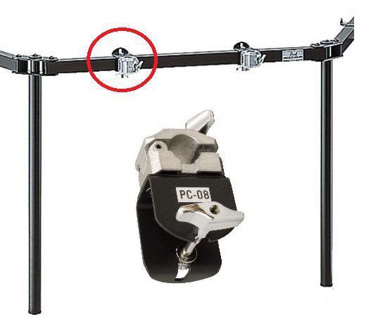Clamp Para Rack Pearl PC-8 para Rack DR-80 - Pearl Drums - Outros ...