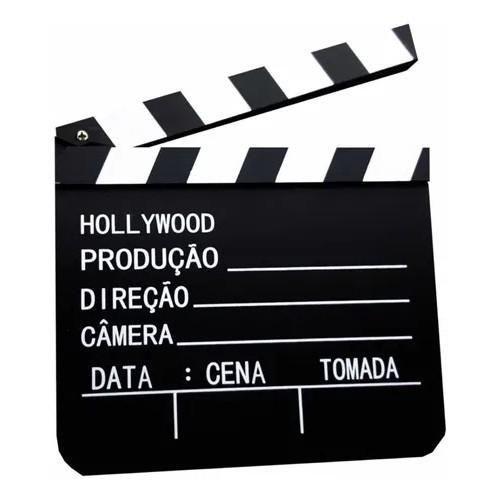 Claquete De Cinema Para Filmagem Ou Decoração 30Cm - Telas E Telas ...