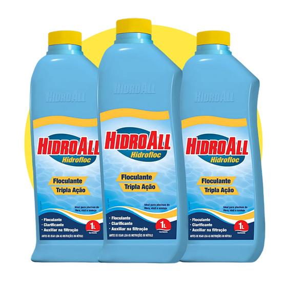 Clarificante Floculante Piscina Filtração 1L Tripla Ação - HidroAll ...