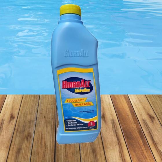 Clarificante Floculante Tripla Acao para Piscinas 1 L Hidrofloc ...