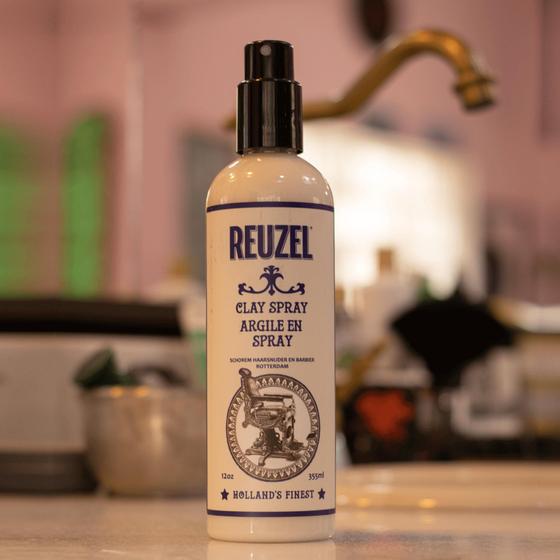 Clay Spray Reuzel - Fixador liquido - Sem brilho (355ml) - Modelador e ...