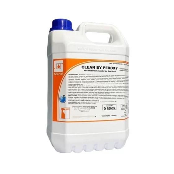 Clean by Peroxy Desinfetante e Limpador de Uso Geral - 5 Litros - Spartan - Spartan do Brasil ...
