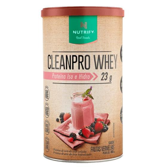CleanPro Whey Protein Isolado Hidrolisado Clean Label Frutas Vermelhas ...