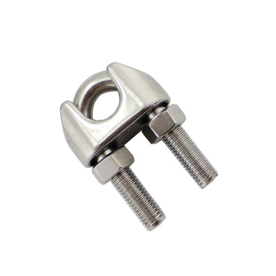 Clips Grampo Abraçadeira para Cabo De Aço 1/4 pol Aço Inox - Abrolhos ...