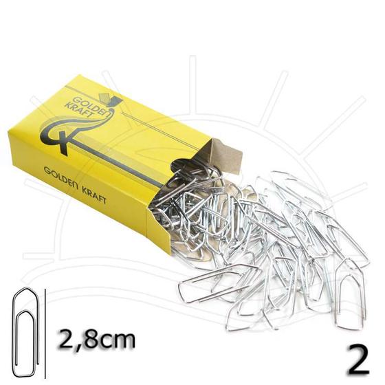 Clips nº 2 Golden Kraft - 100 unid. - Clips - Magazine Luiza