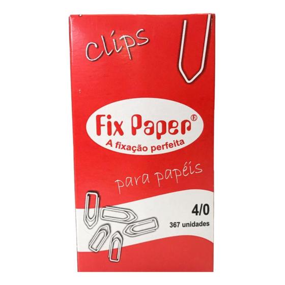 Clips para Papel Galvanizado 4/0 com 367 unidades Fix Paper - Fixpaper ...