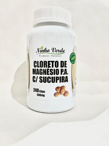 Cloreto de magnesio c/ sucupira com 240 capsulas - NINHO VERDE - Cloreto de Magnésio / Magnésio ...