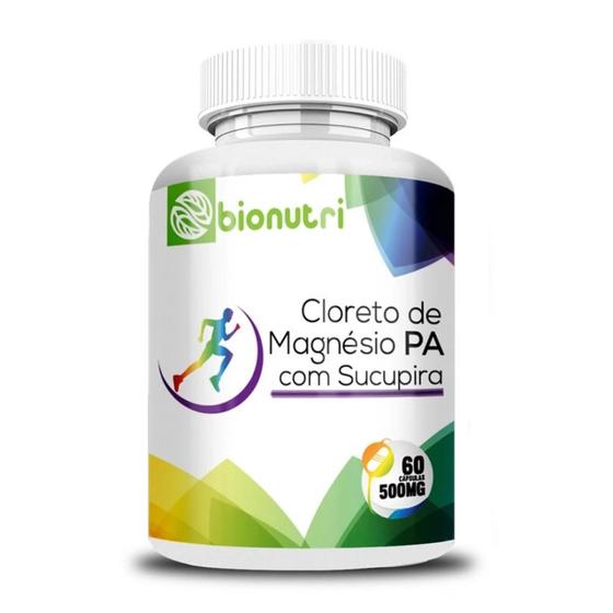 Cloreto de Magnesio com Sucupira Bionutri 60 Capsulas 500mg - Cloreto de Magnésio / Magnésio ...