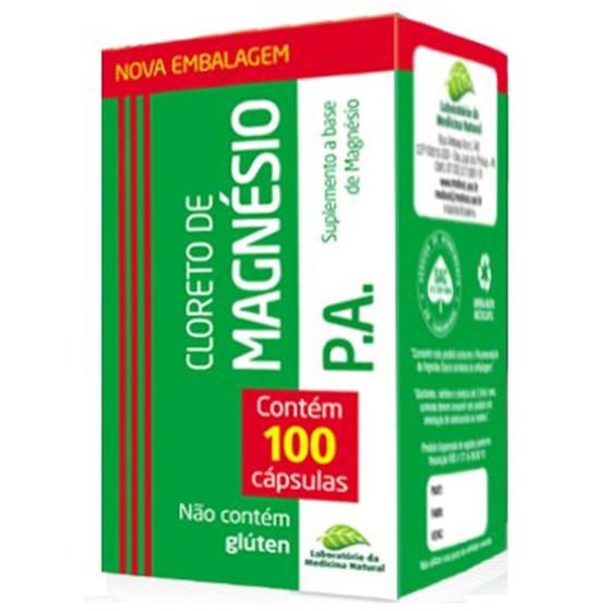 Cloreto de Magnésio P.A. 100 cápsulas - Medinal - Cloreto de Magnésio ...