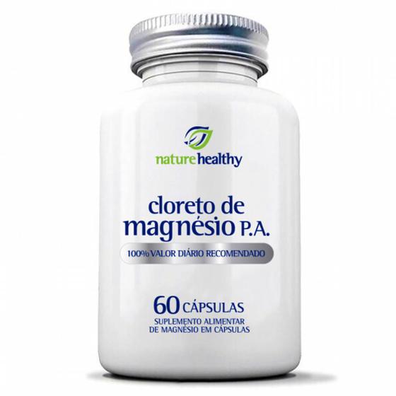 Cloreto de magnesio p.a. 60 capsulas - nature healthy - Cloreto de Magnésio / Magnésio Dimalato ...