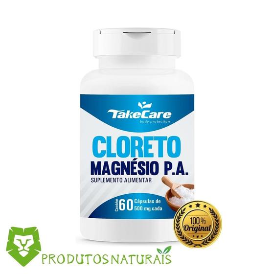 Cloreto De Magnesio Pa 500mg 60caps Take Care - Vitaminas A-Z - Magazine Luiza