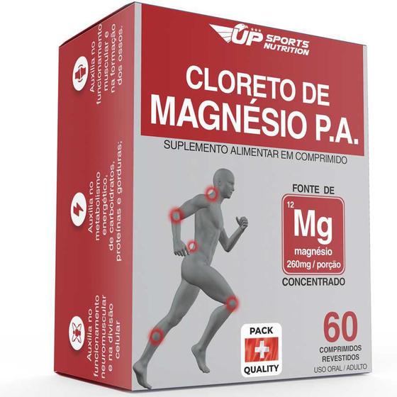 Cloreto De Magnésio Pa 60 Comprimidos Up Sports Nutrition - Cloreto de Magnésio / Magnésio ...