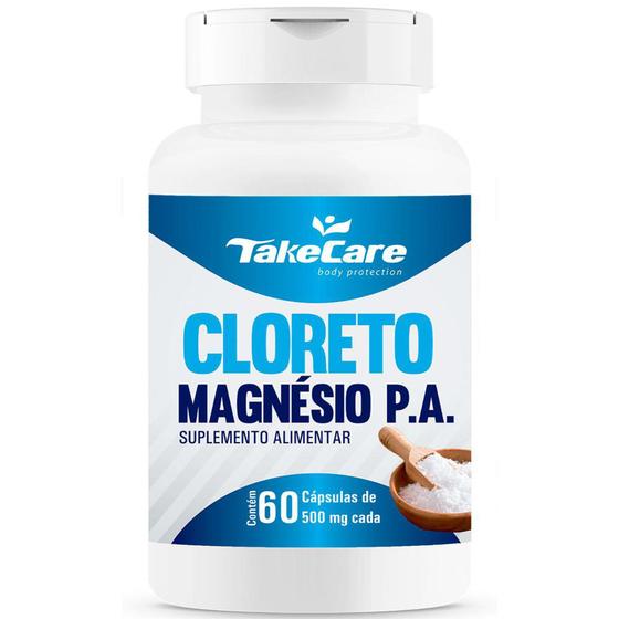 Cloreto de magnésio pa p.a 60 cápsulas - take care - Cloreto de Magnésio / Magnésio Dimalato ...