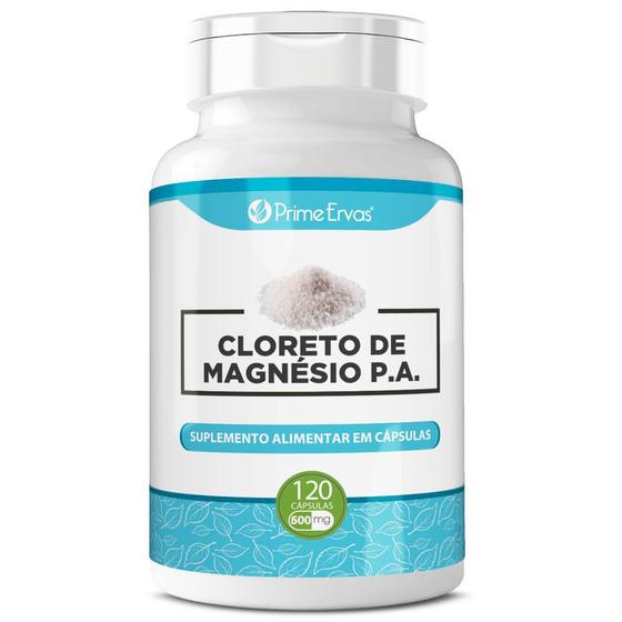 Cloreto de Magnesio PA Prime Ervas 120 cápsulas - Cloreto de Magnésio / Magnésio Dimalato ...
