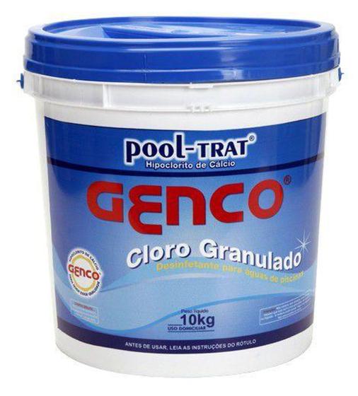 Cloro Genco Pool-trat granulado 10kg - Cloro para Piscina - Magazine Luiza