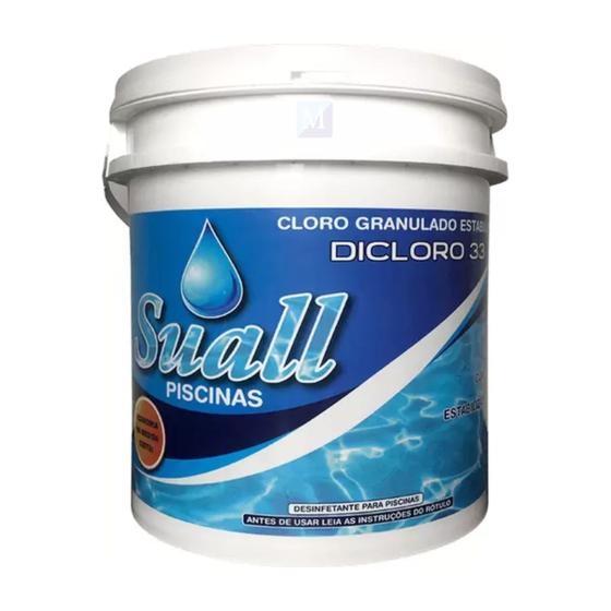 Cloro Granulado Estabilizado 3x1 Para Piscina 10kg Suall - Marol ...