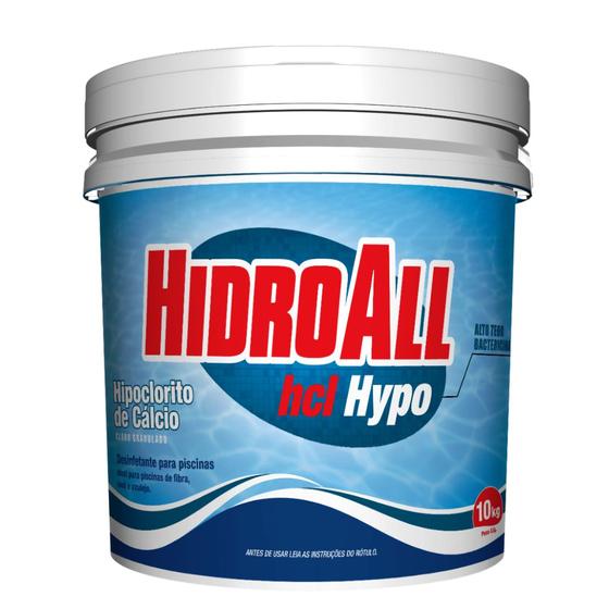Cloro hcl hypo 65% hidroall 10kg - Kit de Limpeza de Piscina - Magazine ...