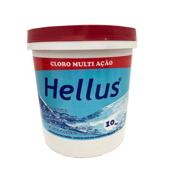 Cloro Hellus Multi Ação 10kg Quibenne - Cloro para Piscina - Magazine Luiza