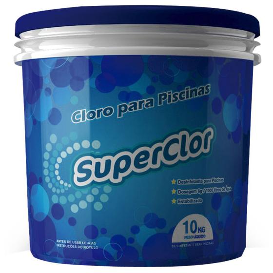 Cloro Piscina Superclor 10kg Clor Up - Cloro para Piscina - Magazine Luiza