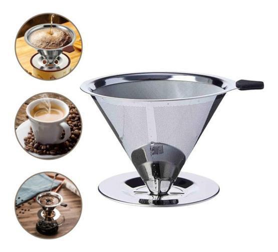 Coador De Café Inox Filtro De Café Inox Reutilizável Tam 102 - Bb ...