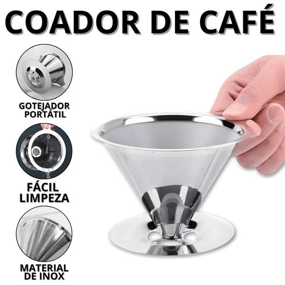 Coador De Café Inox - Nibus - Coador / Suporte para Filtro de Café ...