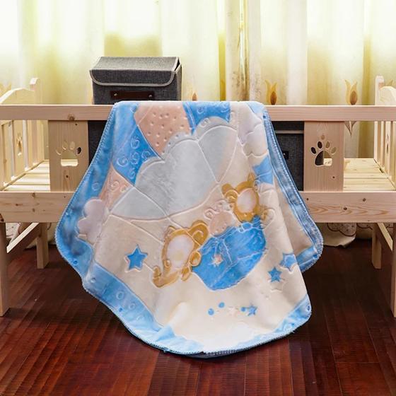 Cobertor Bebe Menino Azul Antialergico Fofinho Macio Quentinho - casa ...