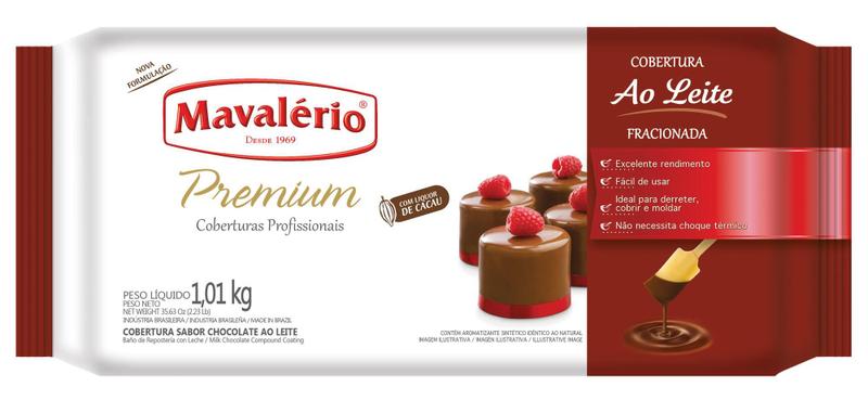 Cobertura Fracionada Ao leite Mavalério Premium 1,01Kg - mavalerio ...