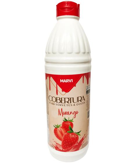 Cobertura Para Sorvete Calda Sabor Morango 1,3kg Marvi - Cobertura para Sorvete - Magazine Luiza